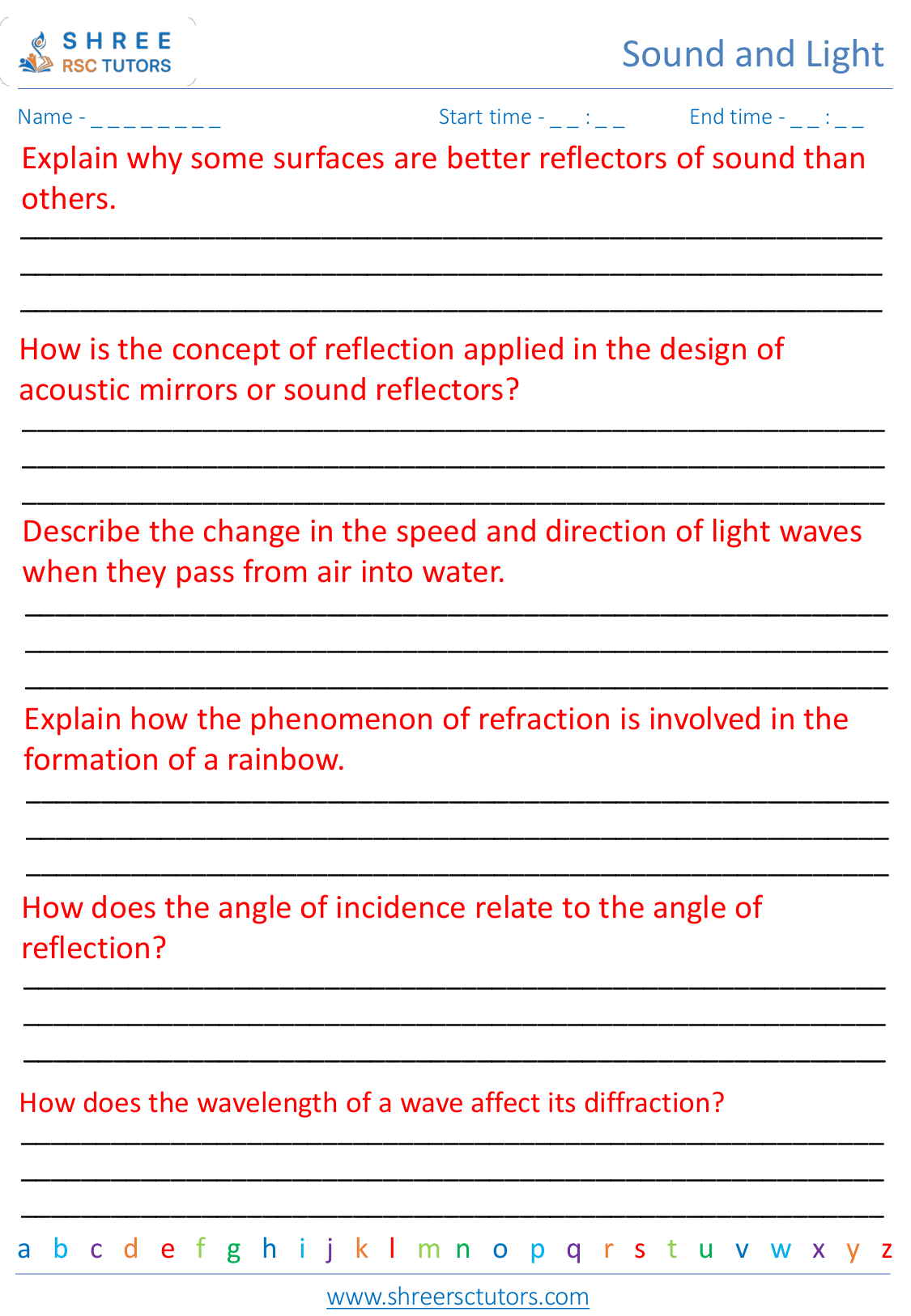 Wave Behavior Reflection Refraction Diffraction Worksheets For Grade